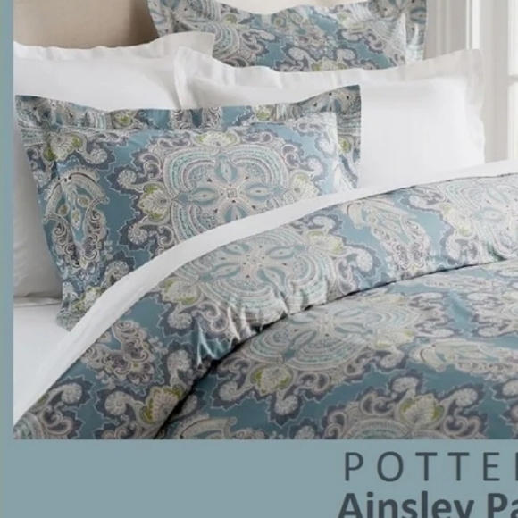 Pottery Barn | Bedding | Pottery Barn Rare Blue Ainsley Medallion ...